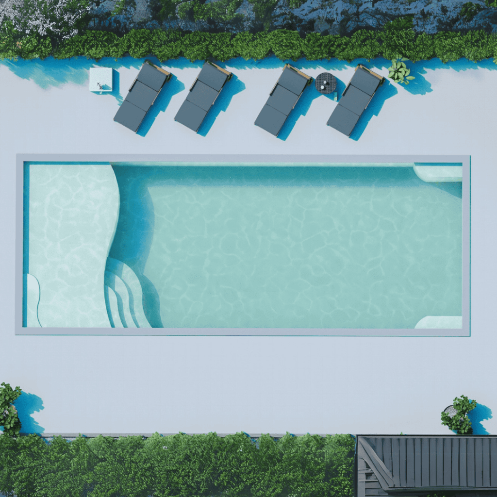 I Series - I30s fiberglass swimming pool in Apex | Parrot Bay Pools