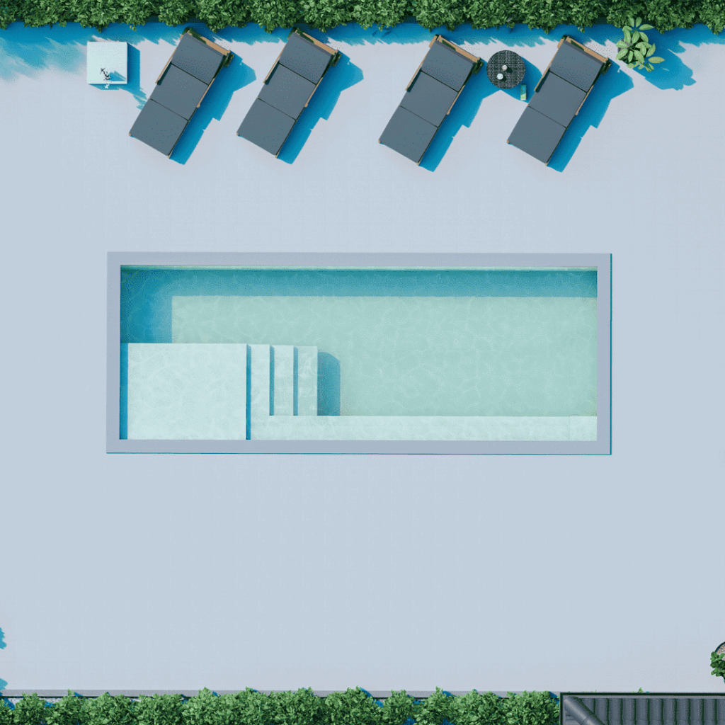 I Series - I30s fiberglass swimming pool in Apex | Parrot Bay Pools