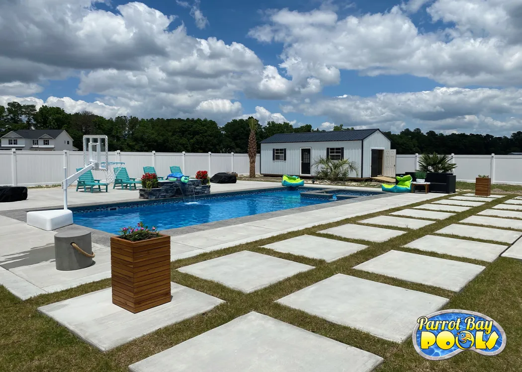 Pool Model Highlight: The X36 with Spa | Parrot Bay Pools